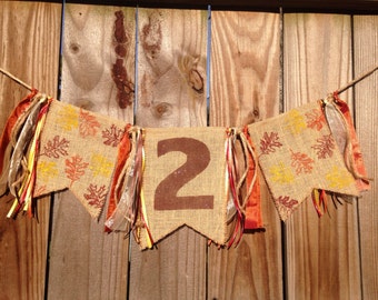 Happy Birthday burlap banner/ burlap banner/ by ChicsWhoCraft