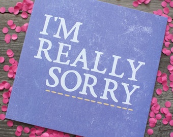 Popular items for funny sorry cards on Etsy