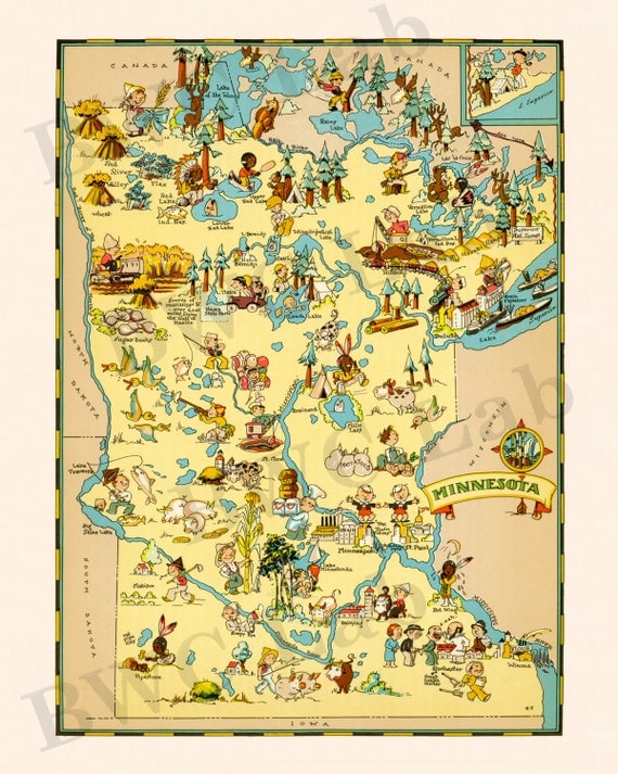 Mapa Minnesota Ninos