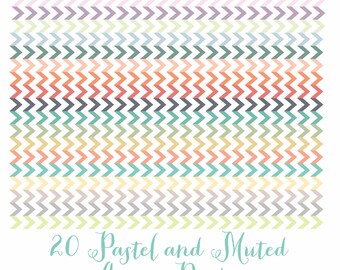 Set of 20 Digital Pastel and Muted Color Arrow Clip Art/ PNG Files ...