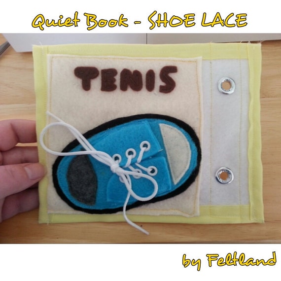 Items similar to SHOE - Quiet book; busy book; activity book ...