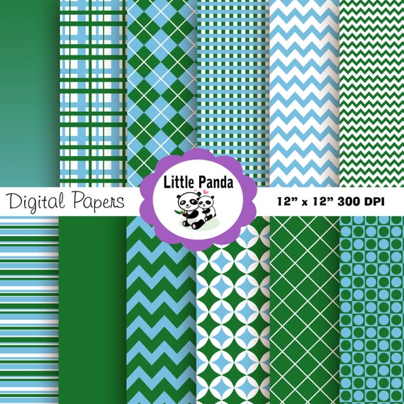 Golf Digital Paper Pack Scrapbook Papers by LittlePandaDigitals