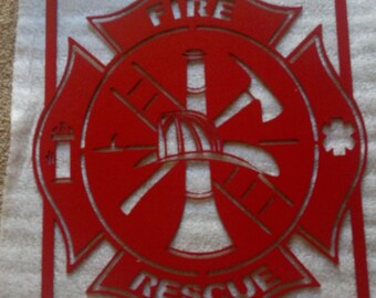 Firefighter in a flag scroll saw cut1fire