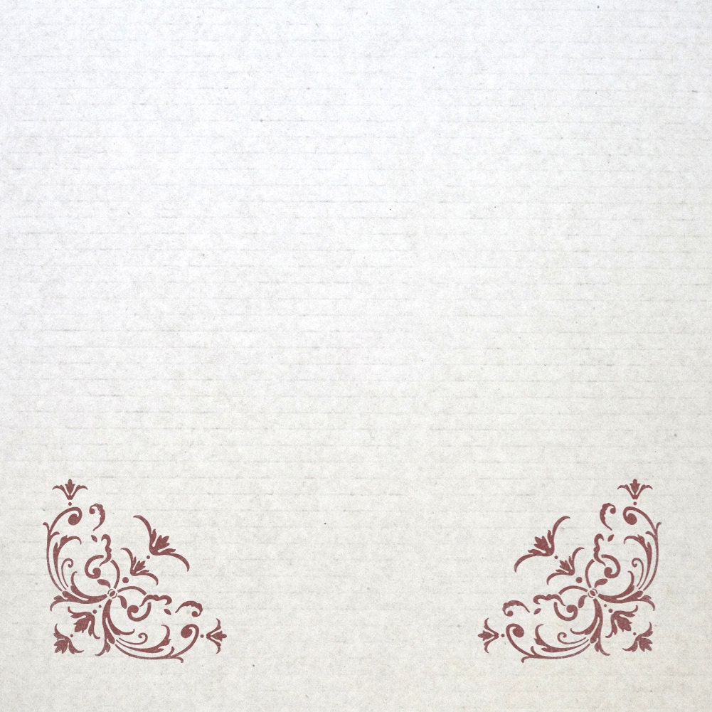 Corner Stencil Reusable Template 031 for Wall by JboutiqueStencils