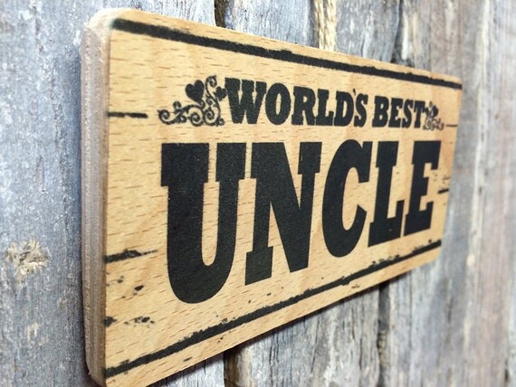 World's Best Uncle Wood Sign by Signoodles on Etsy