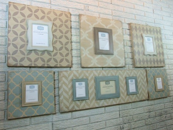 Items similar to Six piece gallery wall frame grouping with removable ...