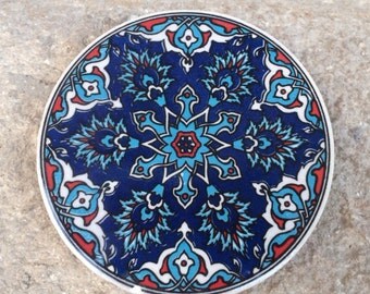 Turkish Ceramic Coasters / Ceramic Tile Coaster