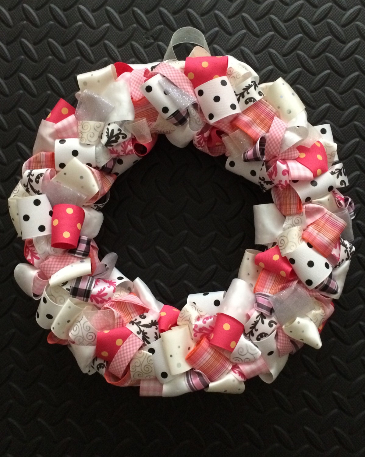 Pink Ribbon Wreath by PinkPaperParty on Etsy