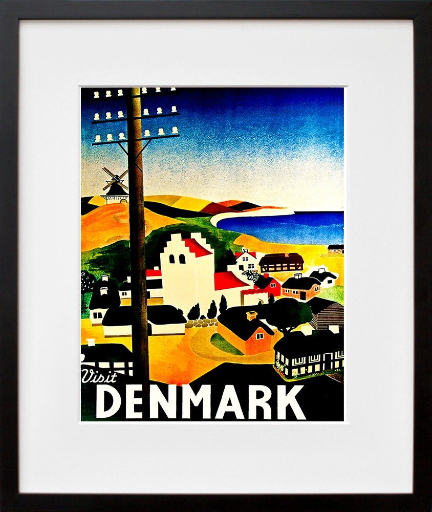 Denmark Travel Poster Home Decor Wall Art Print ZT498
