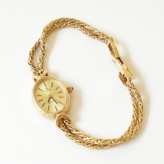 RESERVED: Vintage CYMA 14K Gold Ladies Watch