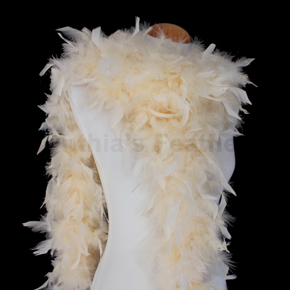 65g 72 champagne chandelle feather boa for dancing