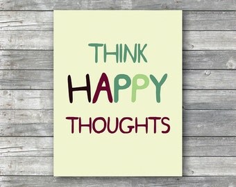 Popular items for happy thoughts on Etsy