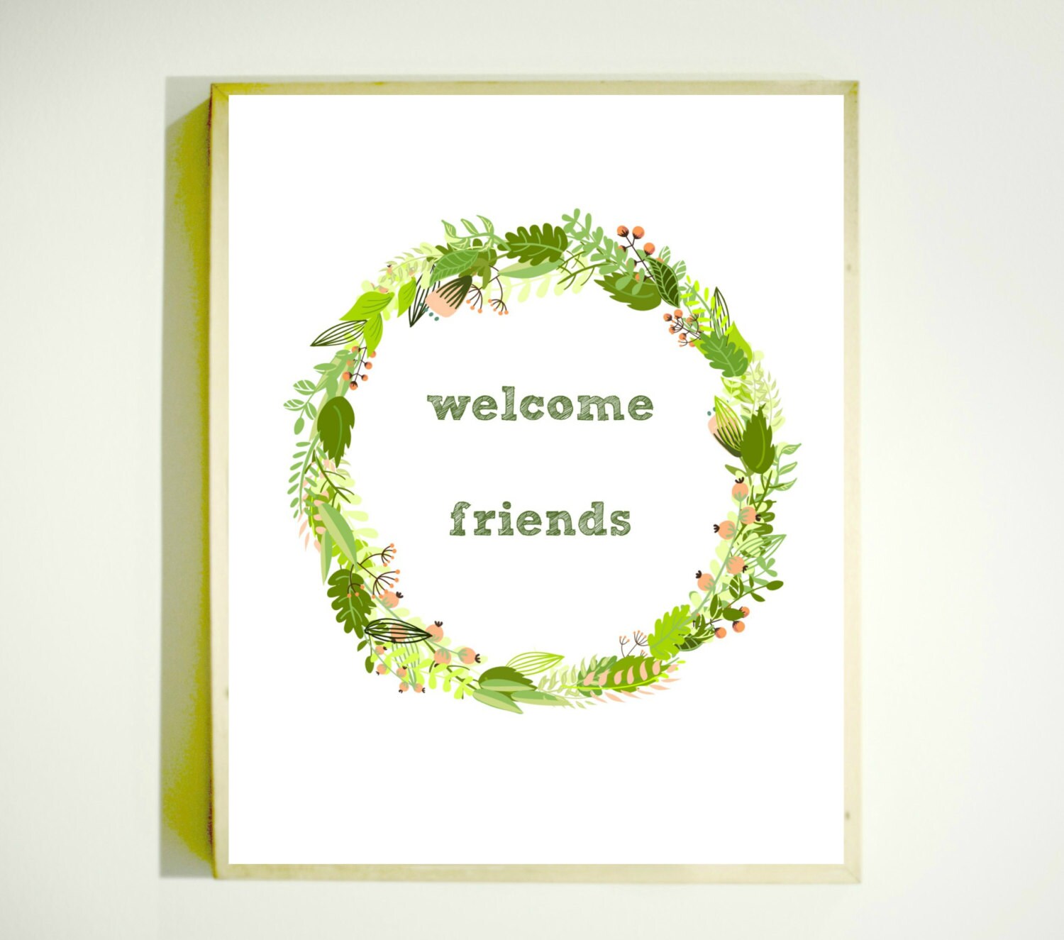 WELCOME FRIENDS Printable Image / Welcome Sign by LetterboxStudio