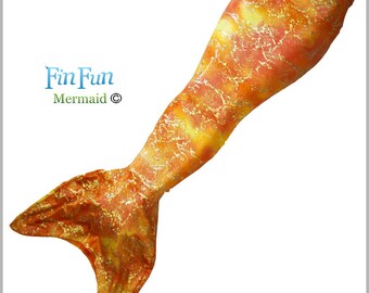 Mermaid Tails for Swimming in Caribbean Sunset. Realistic and Beautiful ...