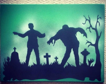 Popular items for zombie painting on Etsy
