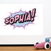 Comic Book Art Comic Book Name Personalised Name Print