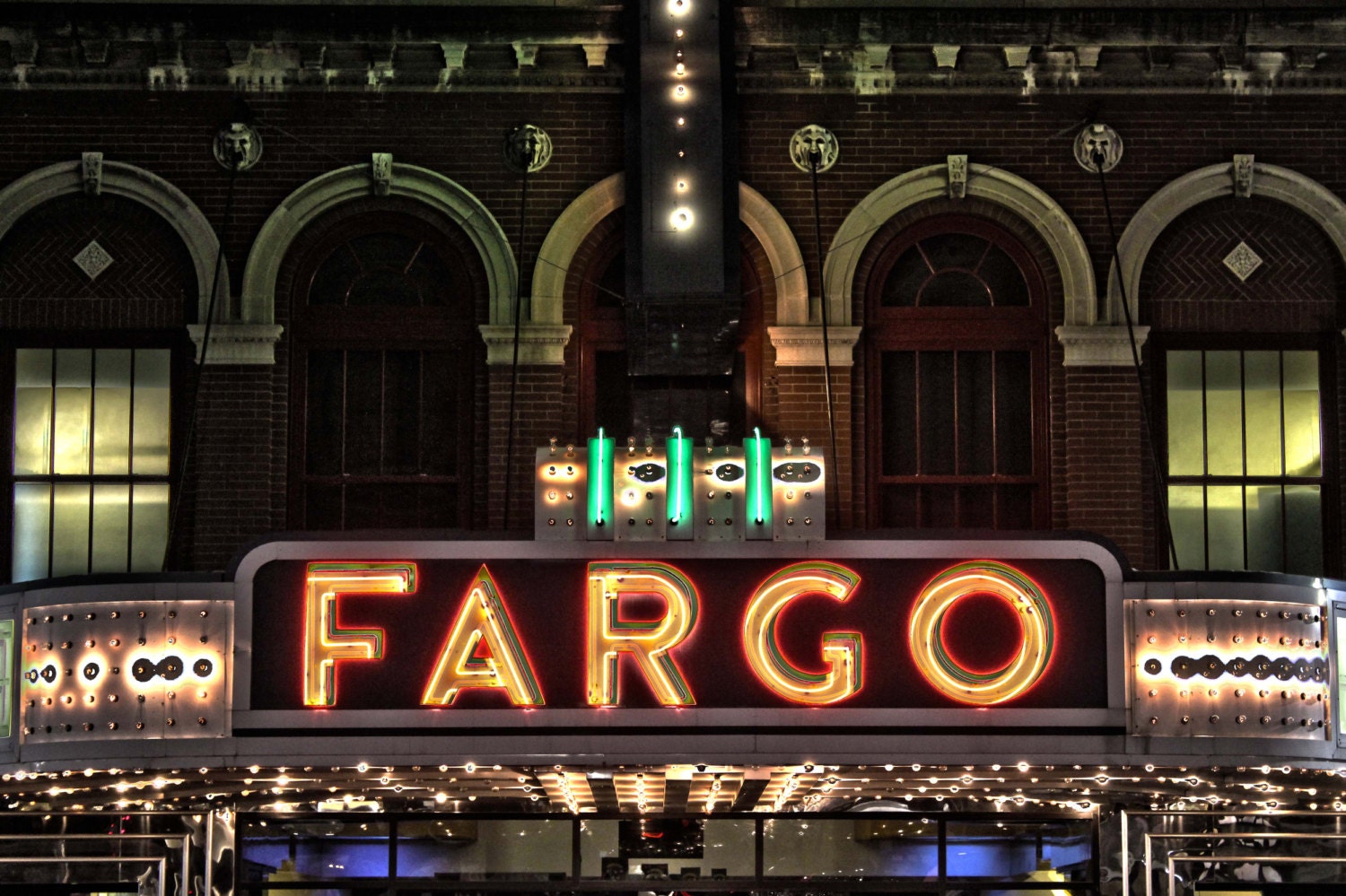 FARGO Photographic Print of the Fargo Theater in Fargo