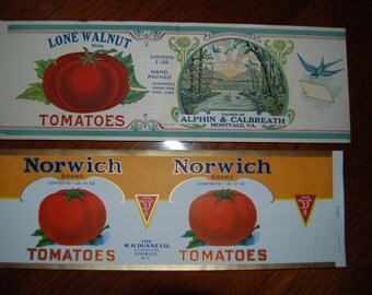Popular items for tomato label on Etsy