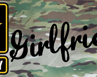 Army GIRLFRIEND Bumper Sticker US Army Girlfriend