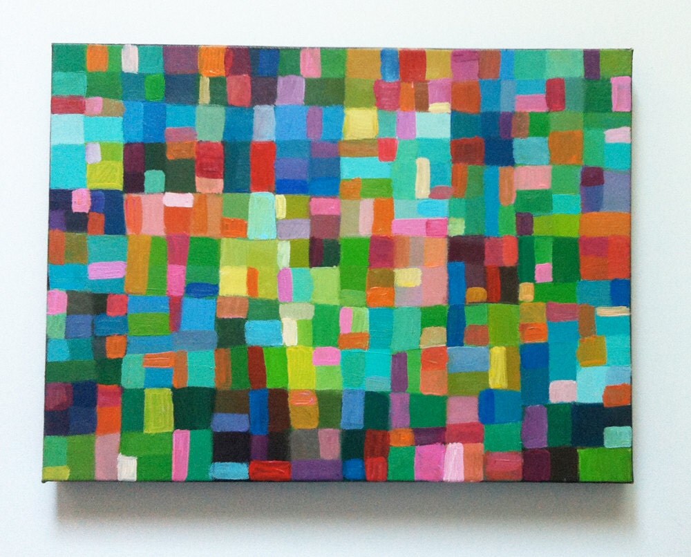 Abstract Painting / Original acrylic painting geometric
