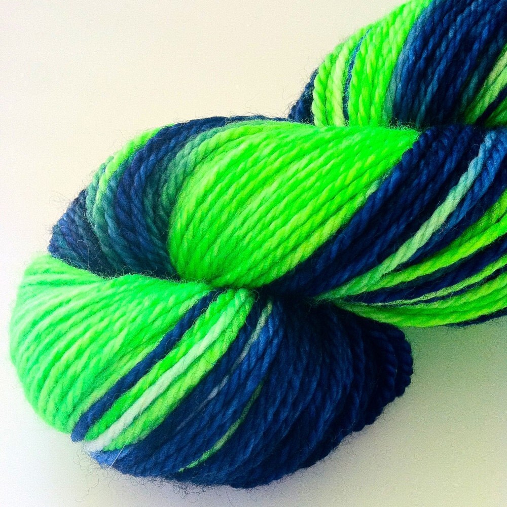 Spun Aran Yarn in Seahawks In Stock
