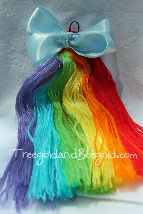 Items similar to Rainbow Tail - 8 inch on Etsy