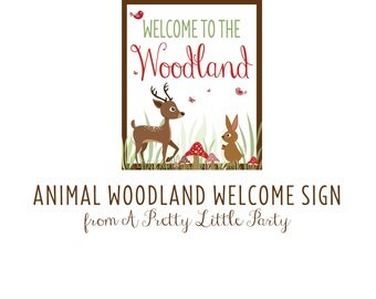 Animal welcome sign | Etsy