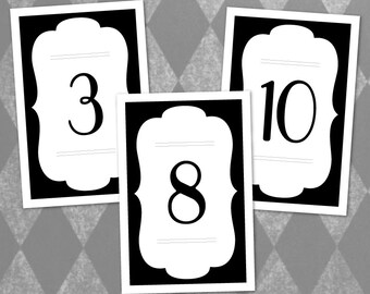 1920s table numbers | Etsy