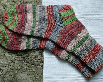 Hand knit socks | Etsy