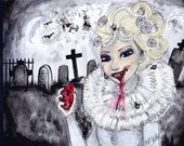 Items similar to Elsa The Frozen Vampire Queen (PRINT) on Etsy