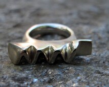 Popular items for zig zag ring on Etsy