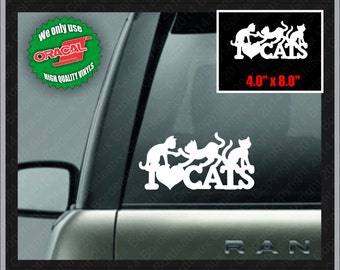 Popular items for cat decal on Etsy
