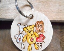 Popular items for wooden key ring on Etsy