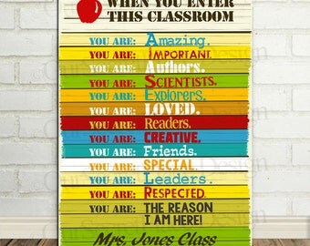 PRINTABLE When You Enter This Classroom You Are Classroom Rules ...