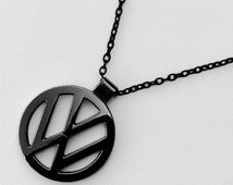 VW Volkswagen BLACK Necklace Pendant Camper Beetle T4 Beastie boys
