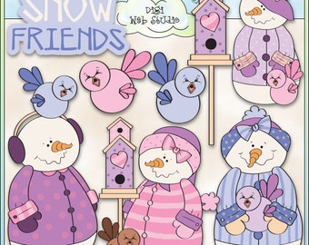 Snow Friends 1 - Digi Web Studio Clip Art Download by Trina Clark for ...