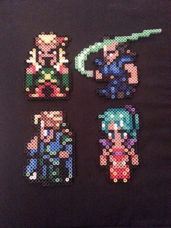 Items similar to Final Fantasy VI Perler Bead Figures on Etsy