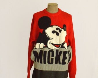 Popular items for mickey mouse sweater on Etsy