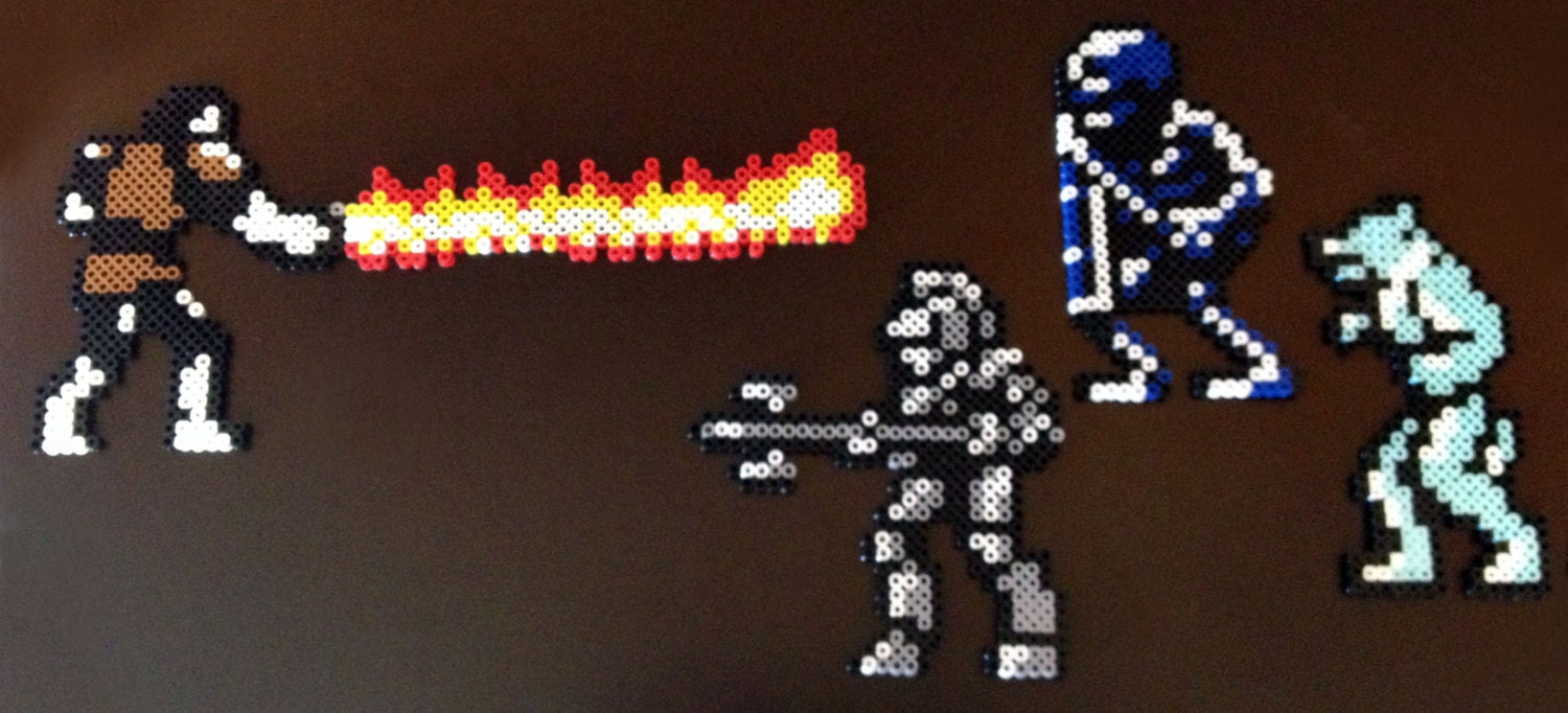 Nintendo Inspired Castlevania 8 Bit Characters Look Inside