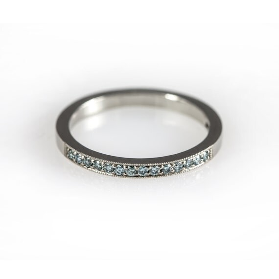 Platinum wedding band ice blue diamonds platinum diamond