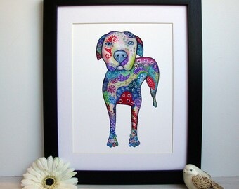 Unique unique dog art related items | Etsy