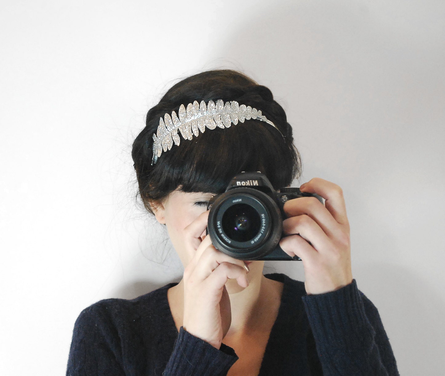 Silver sparkly headband for women – Silver head accessories – Trending ...