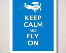 Popular items for keep calm and fly on on Etsy