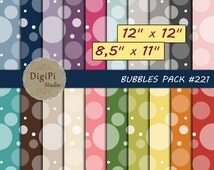 Popular items for bubble digital paper on Etsy
