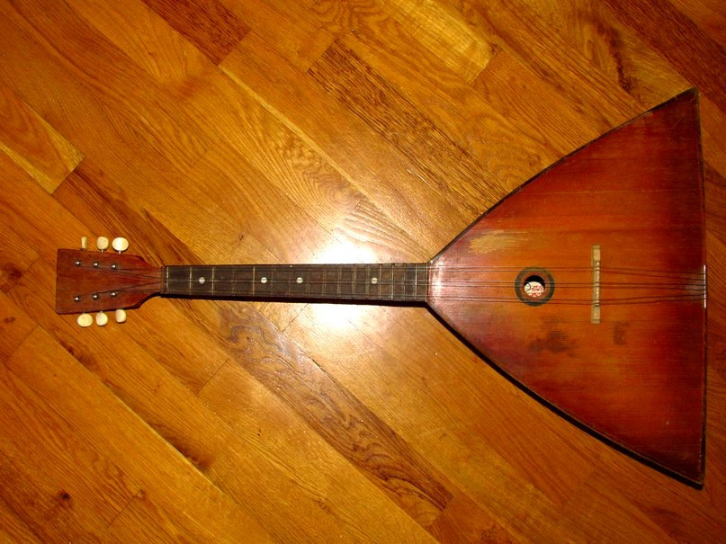 Russian Balalaika 6 String Wooden Guitar Vintage by SellerrareUA