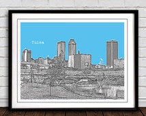 Unique tulsa skyline related items | Etsy
