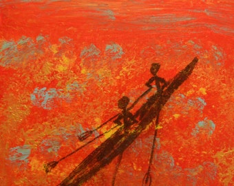 Rowing art | Etsy