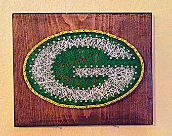 Wooden NFL Sign. NFL Art, NFL String Art, Football sign, Football Team ...