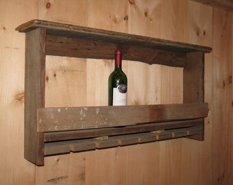 Popular items for barn wood wine rack on Etsy
