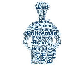 PERSONALIZED Policeman Gift - Policeman Gift Word Art - Policemen Gift ...